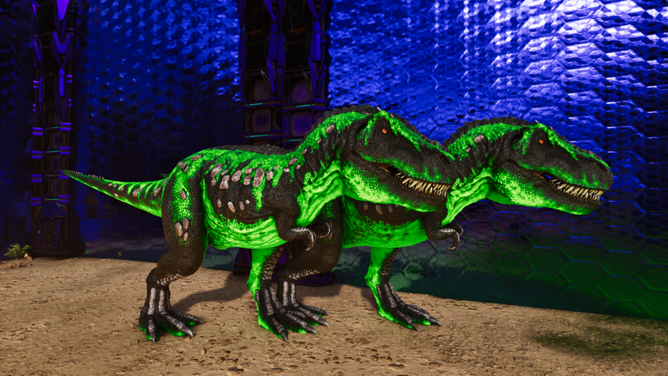 ARK Survival Ascended PvE Top Stats Monster Rex 36.5k HP & 1301m PC ...