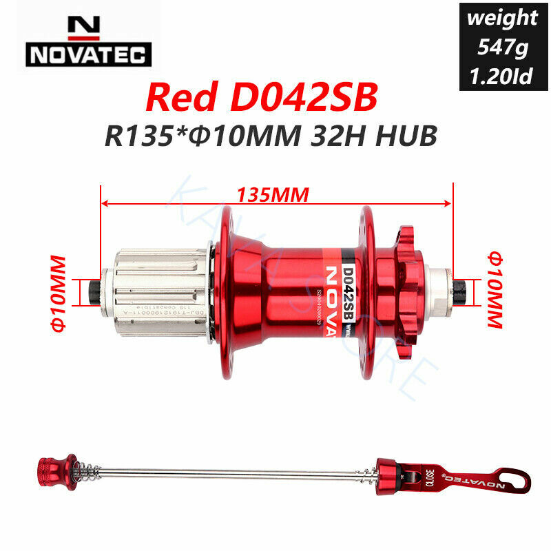NOVATEC D041/D042SB MTB 8/9/10/11S Hubs 4 Bearings Disc brake MTB Hub ...