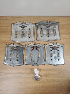 Vintage Dilly Mfg Co. American Eagle Outlet/Switch Covers LOT of (5 ...