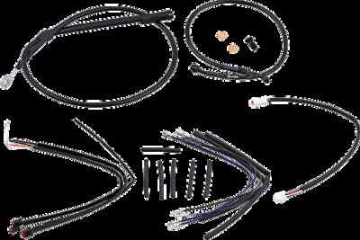 Burly 12in Black Jail Bar Controls Kit w ABS Harley Low Rider 107 18-20 ...