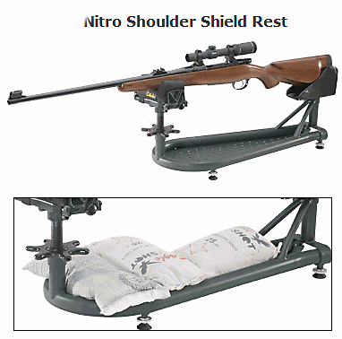 Nitro Shoulder Shield Rifle Rest Bench Shooting Rest Gun Bench Rest | eBay