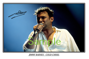 Jimmy Barnes Cold Chisel large signed 12x18 inch photograph poster -Top ...