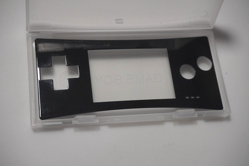 Game Boy Micro OEM Screen lens faceplate black color console used | eBay