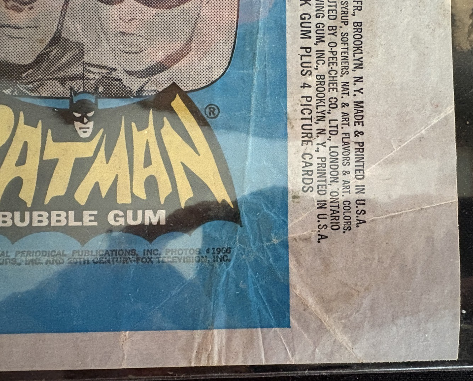 1966 Topps Batman Bat Laffs Wax Wrapper - Rare Vintage | eBay