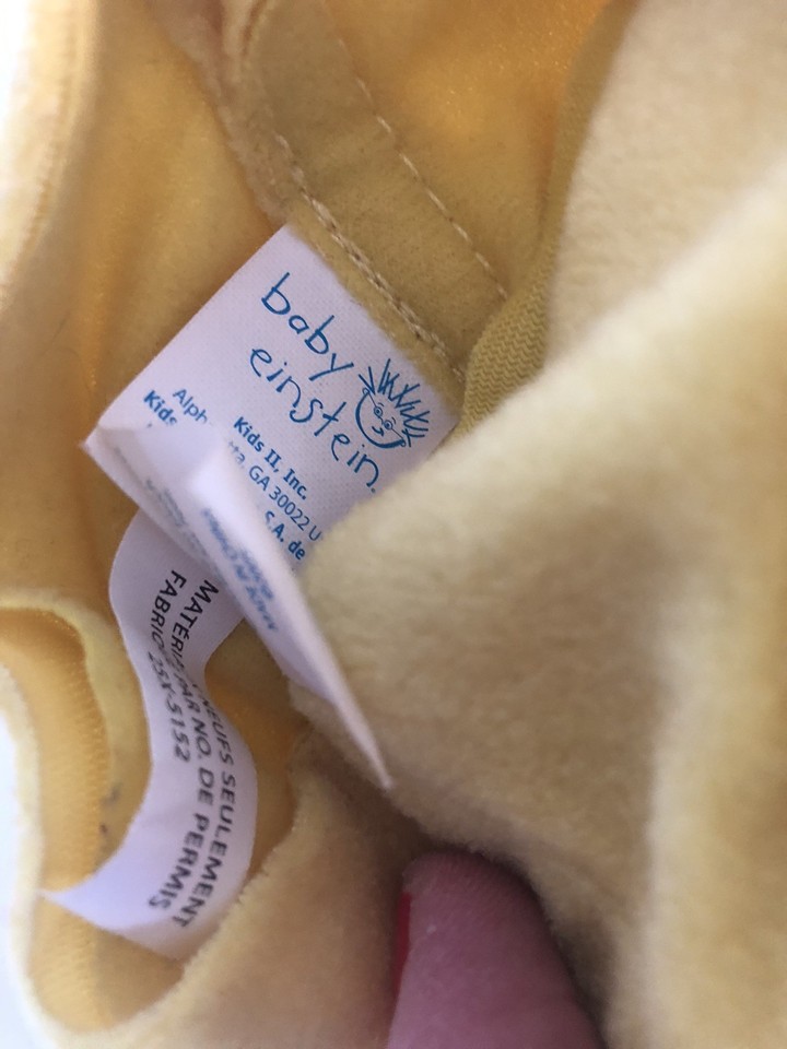 Rare Authentic Baby Einstein Yellow Quackamus Duck Hand Puppet In Ex ...