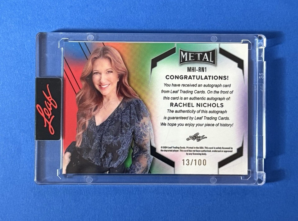 2025 Leaf Metal Women of Sport RACHEL NICHOLS Auto Autograph ...