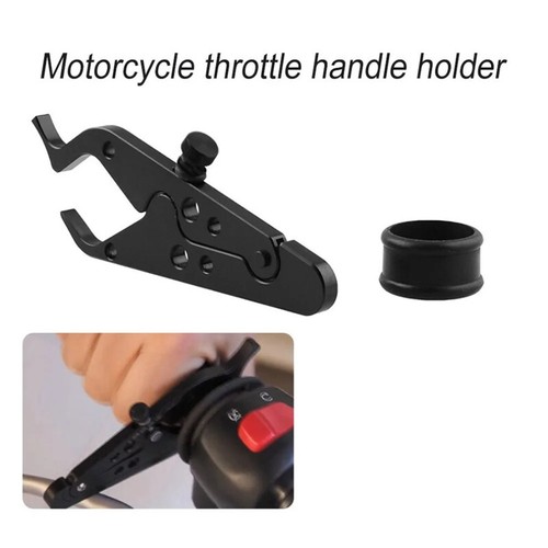 Motorcycle Black Aluminum Cruise Control: Throttle Lock Clip Assistant ...