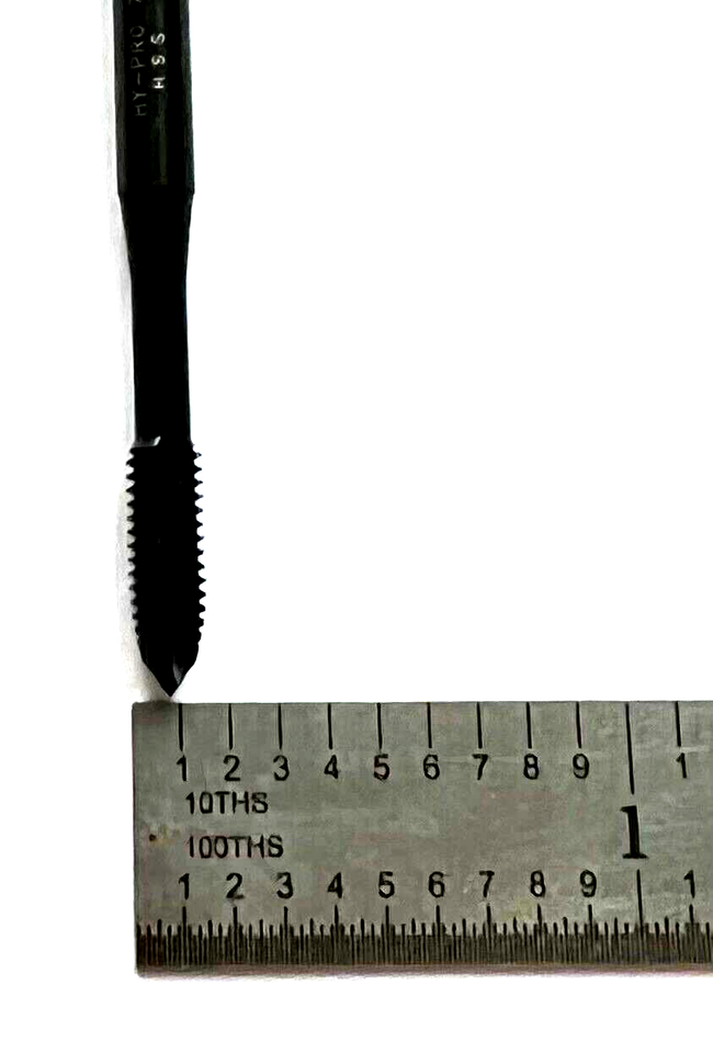 M4 x .7 6G 2-FLUTE SPIRAL POINT PLUG TAP - HYPRO-7 - BLACK OXIDE - OSG ...