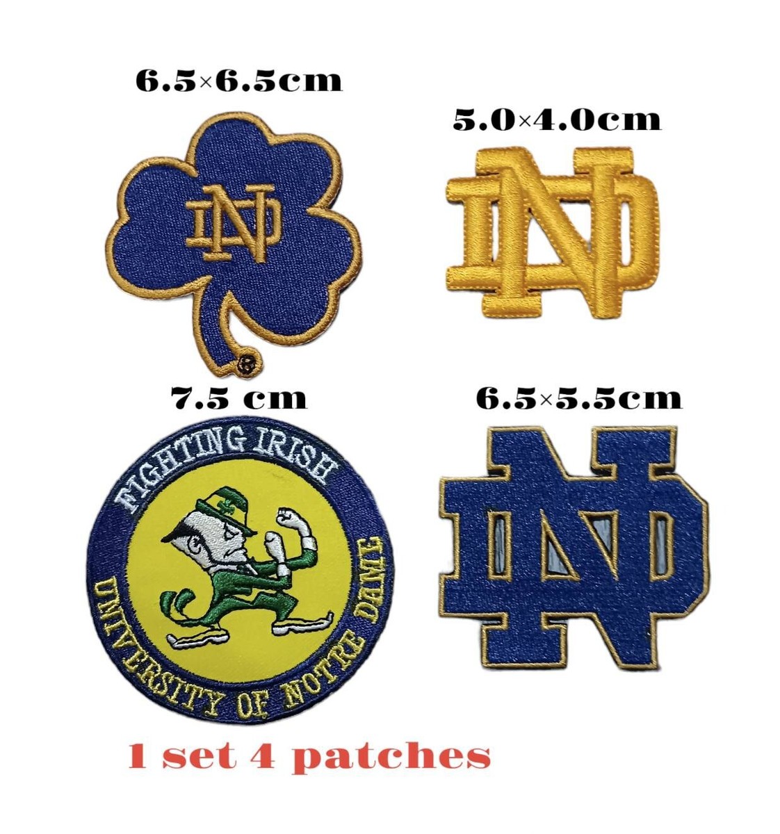 Notre Logo Vintage Notre Dame Multi Logo Snapback New W/ Tags