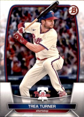 2023 BOWMAN BASE PAPER #10 TREA TURNER PHILADELPHIA PHILLIES | eBay