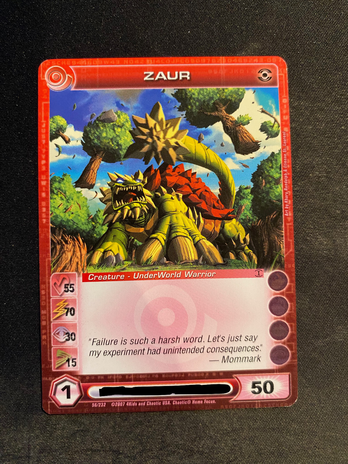Zaur - Dawn of Perim - Chaotic Card - Choose Stats! | eBay