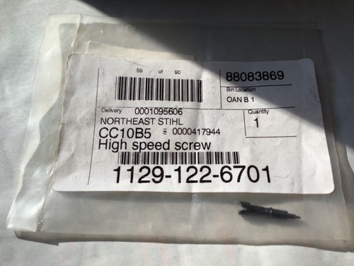 OEM Stihl Hi Speed adjustment screw 1129 122 6701 | eBay