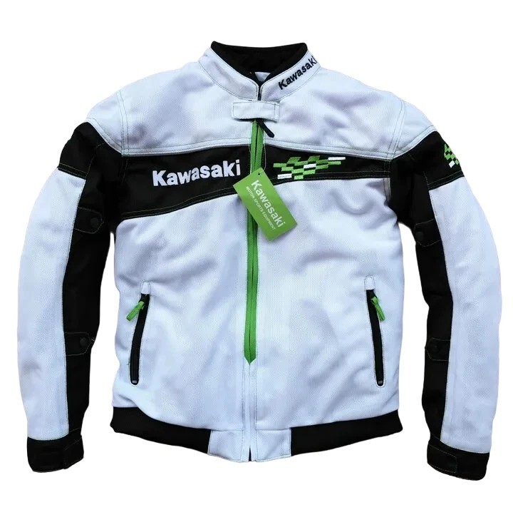 New Kawasaki Motorbike Racing Motorcycle Riding Mesh Fabric Bikers ...