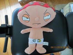 Family Guy STEWIE in Diaper BIKER w/ Red Bandana Plush Toy 2005 12 ...