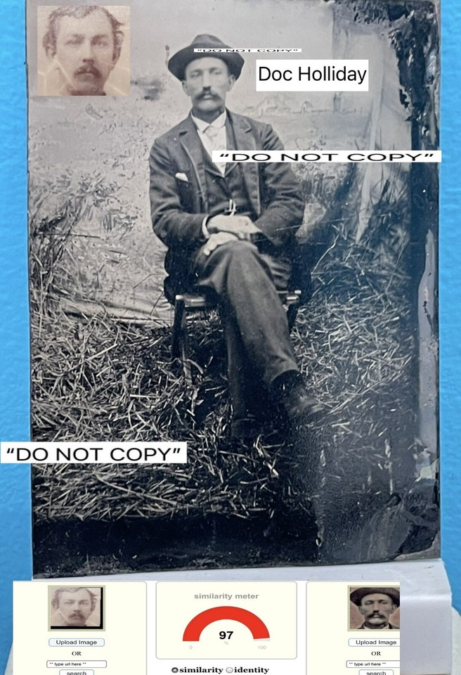 Doc Holliday Tintype. This Is The Real Deal. 90 % Face Match. 50% OFF ...