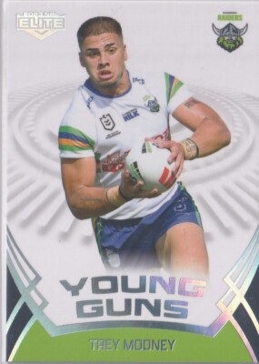 2023 NRL Elite Young Guns YG03 Trey Mooney #072/177 Canberra Raiders ...