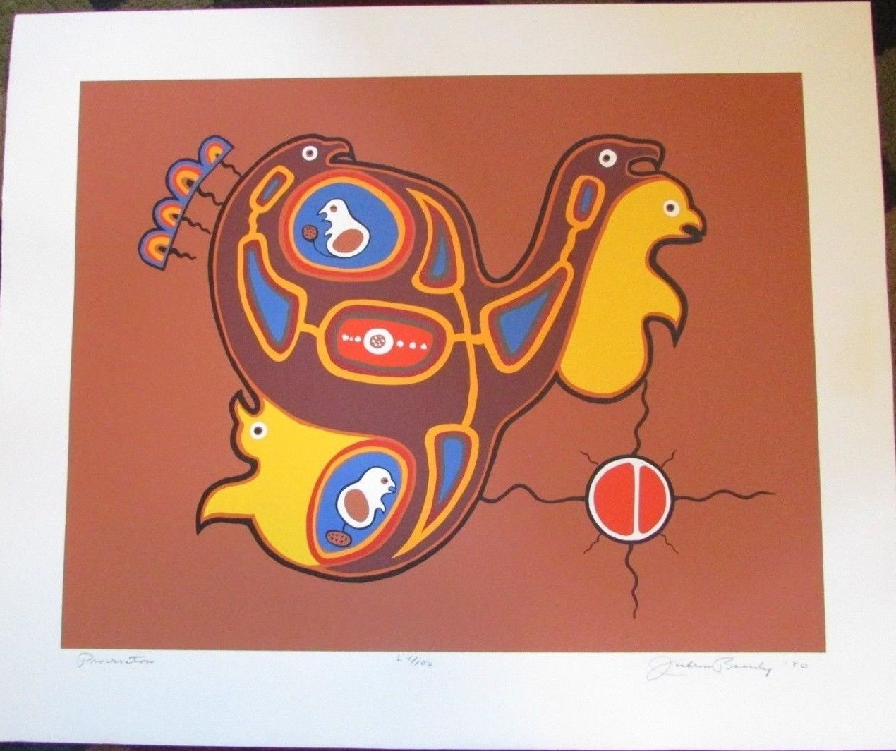 JACKSON BEARDY 1944 - 1984 Woodlands artist signed & numbered print ...