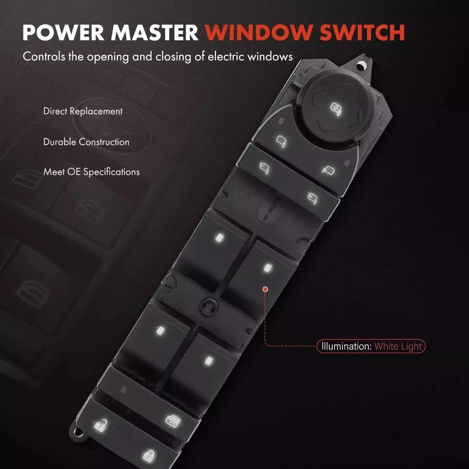 20835553 Power Window & Mirror Switch Driver Side for 2007-2014 Chevy ...