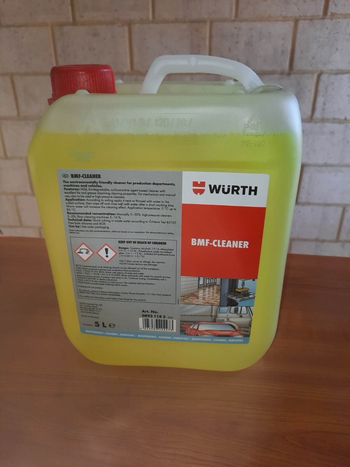 Wurth BMF Workshop Cleaner/Degreaser 5L (08931182) | eBay Australia