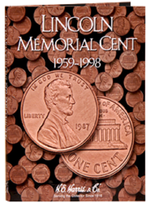 Lincoln Memorial Cent No. 1, 1959- 1998 H E Harris Coin Folder (Album ...