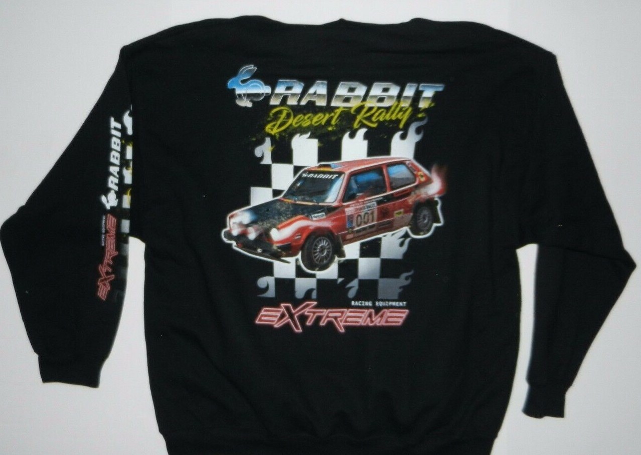 VW Rabbit Desert Rally Extreme GTI Volkswagen Pullover Hoodie New | eBay