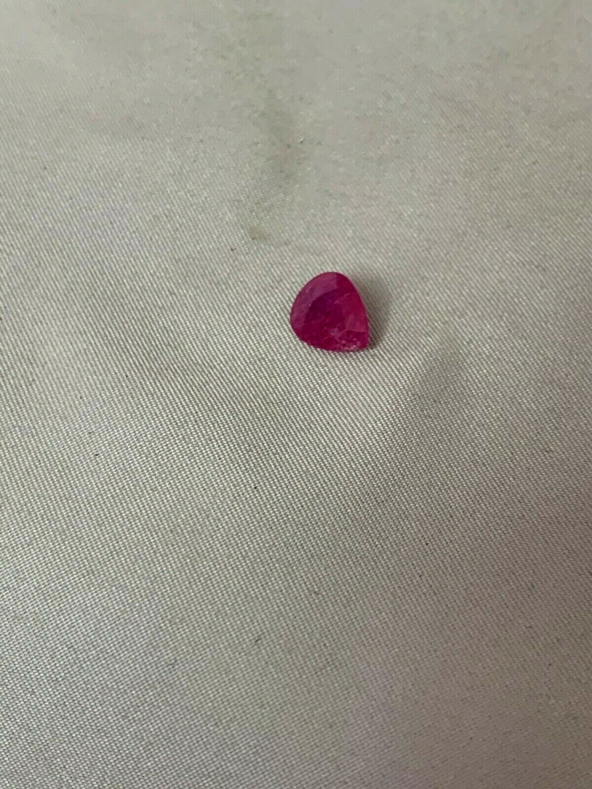 2.04ct Red RUBY Pear Cut Faceted Natural Loose Gemstone | eBay