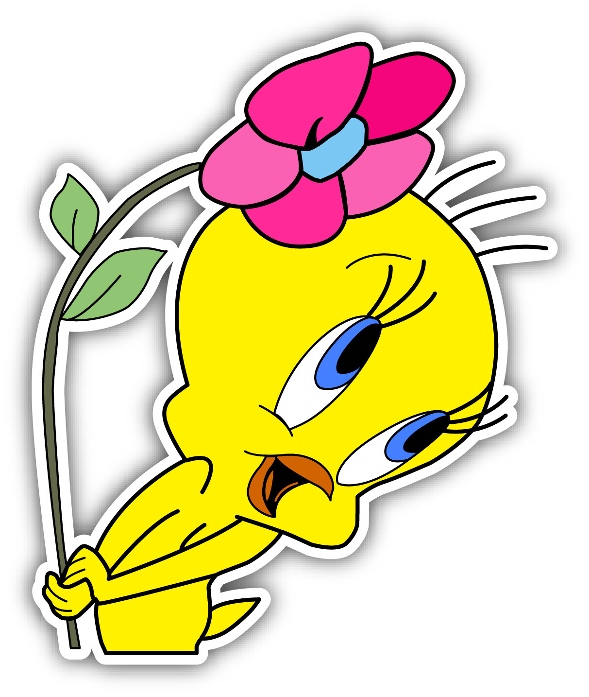 TWEETY FLOWER KIDS CARTOON DECAL STICKER 3M US TRUCK LOONEY VEHICLE ...