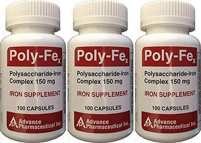 Polysaccharide Iron Complex 150 mg Capsules Iron Supplement 100 ...