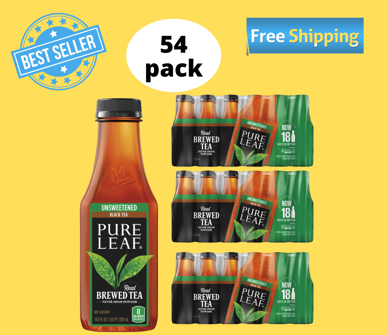 Lipton Pure Leaf Unsweetened Iced Black Tea | eBay