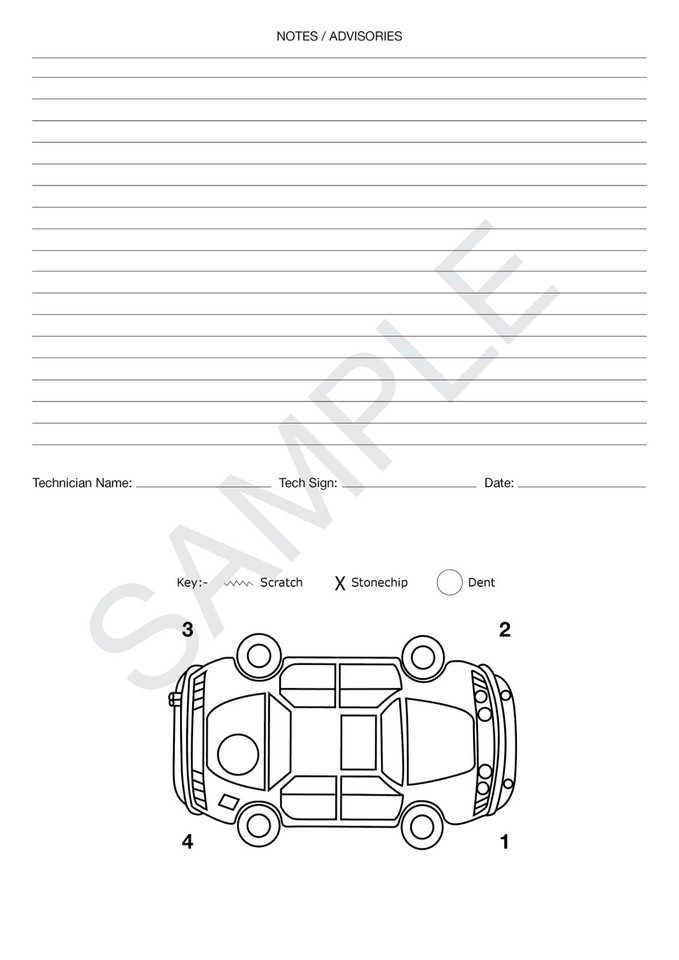 A4 GARAGE WORKSHOP REPAIR JOB CARDS - JOB SHEET - TIME CARD - WORKS ...