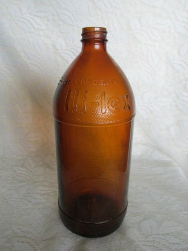 Vintage Brown Hi-lex 1 Quart Bottle | eBay