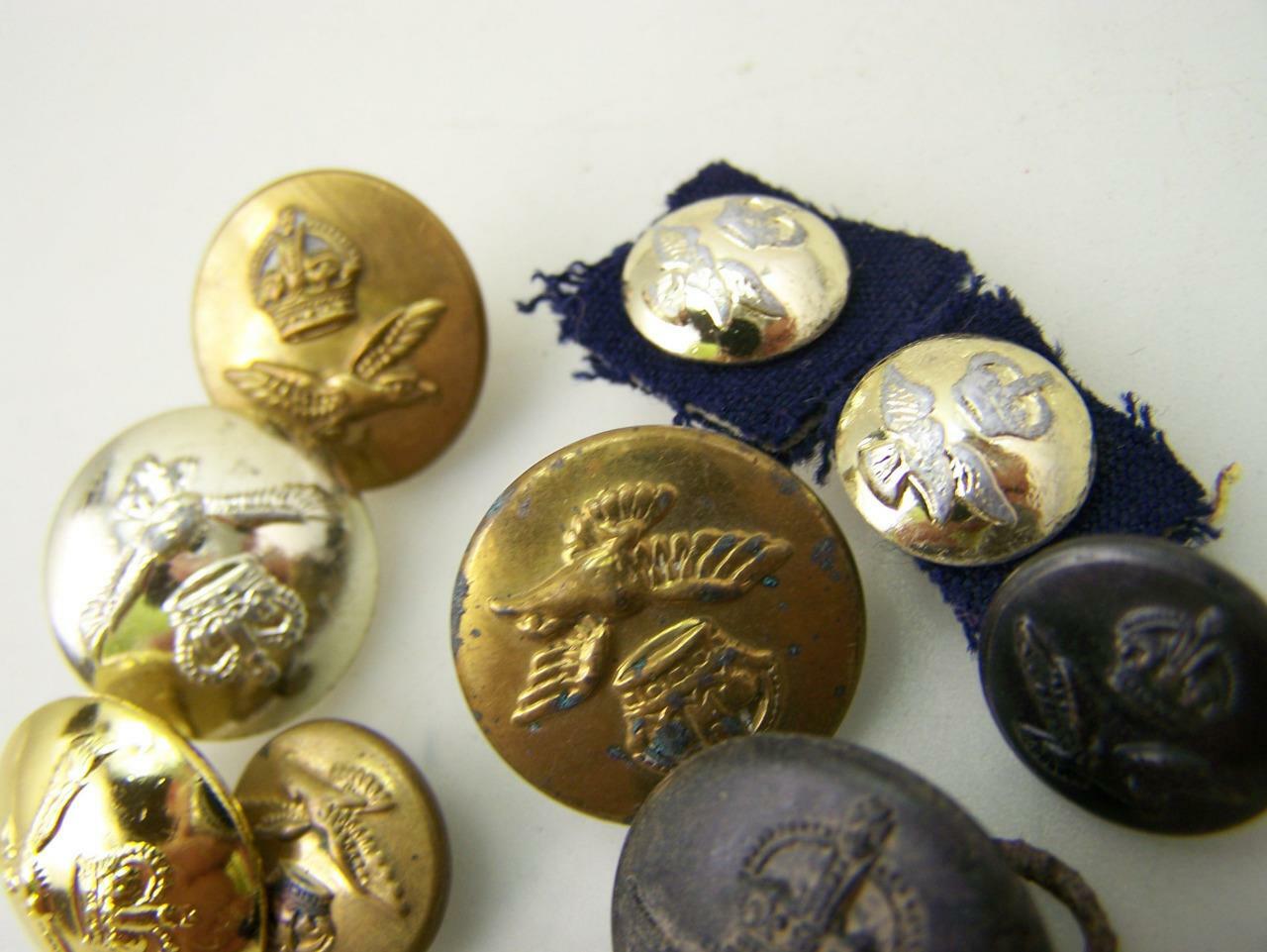 10 vintage RAF RAAF metal and staybrite uniform tunic buttons 4355 | eBay