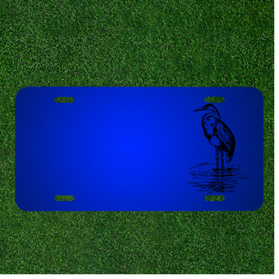 Custom Personalized License Plate With Add Names To Animal Bird Heron ...