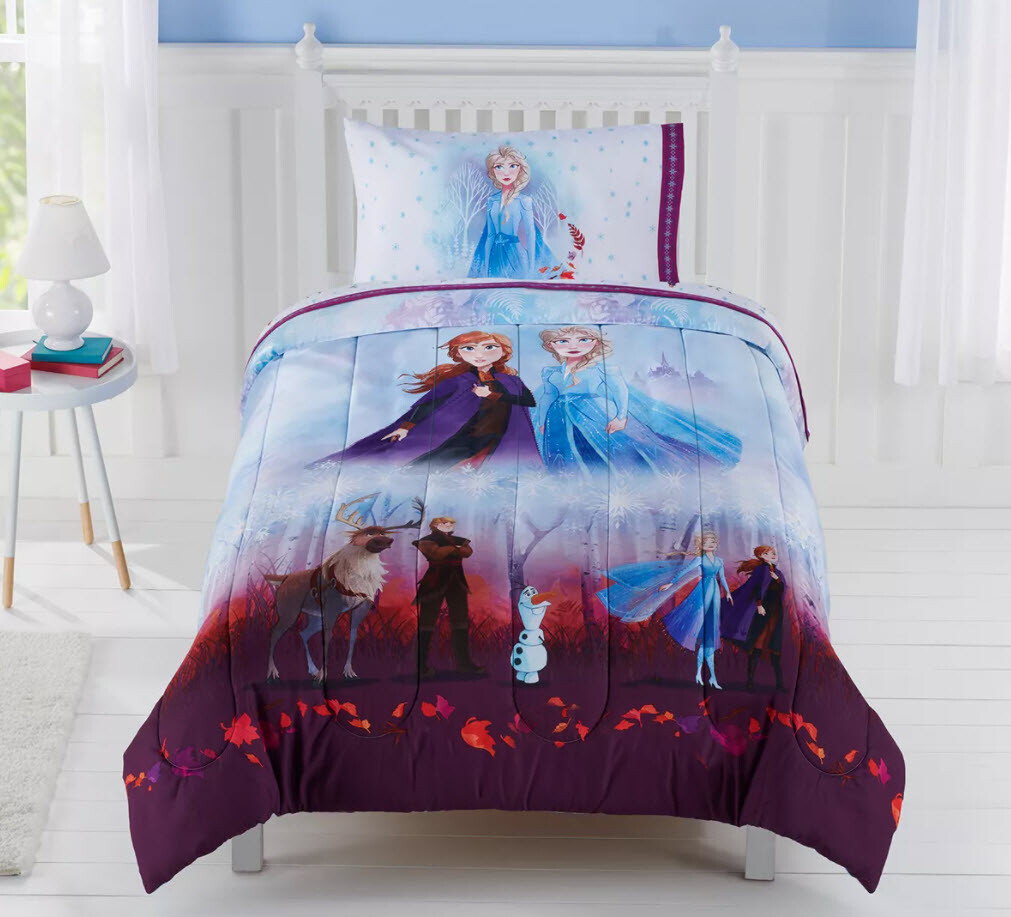 5 Piece - Disney FROZEN II COMFORTER + SHEET Set + ELSA Plush Doll ...