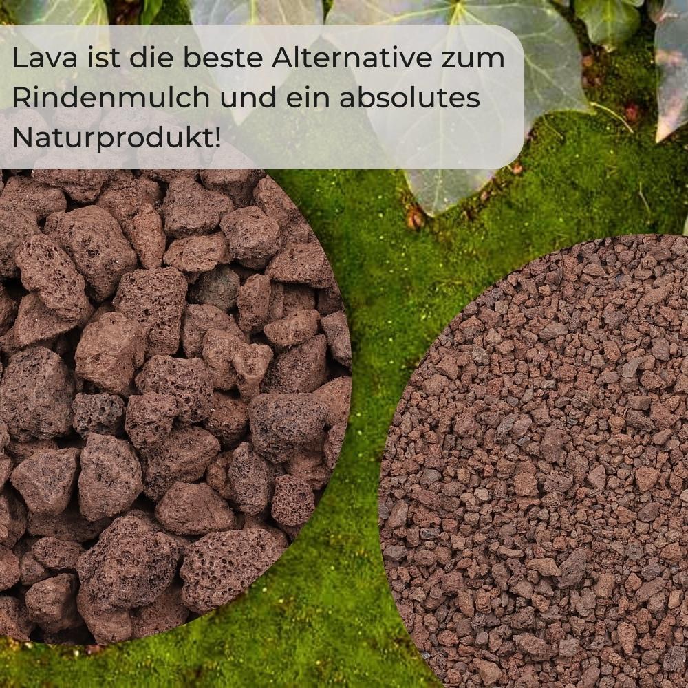 Lavastein Lava Granulat Grill Pflanzen Aquarium Mulch Kies Rot 2-8 8-16 ...
