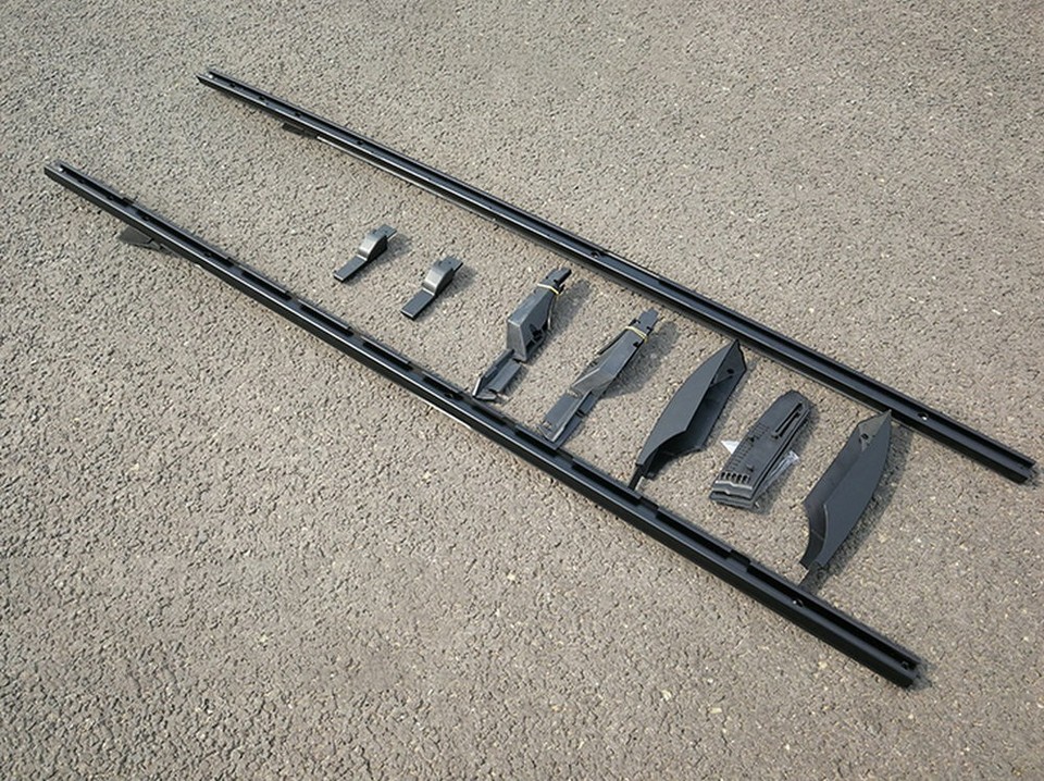 2PCS Roof Rail Rack Side Rail Bar Fits For LR Discovery 3 4 LR3 LR4 ...