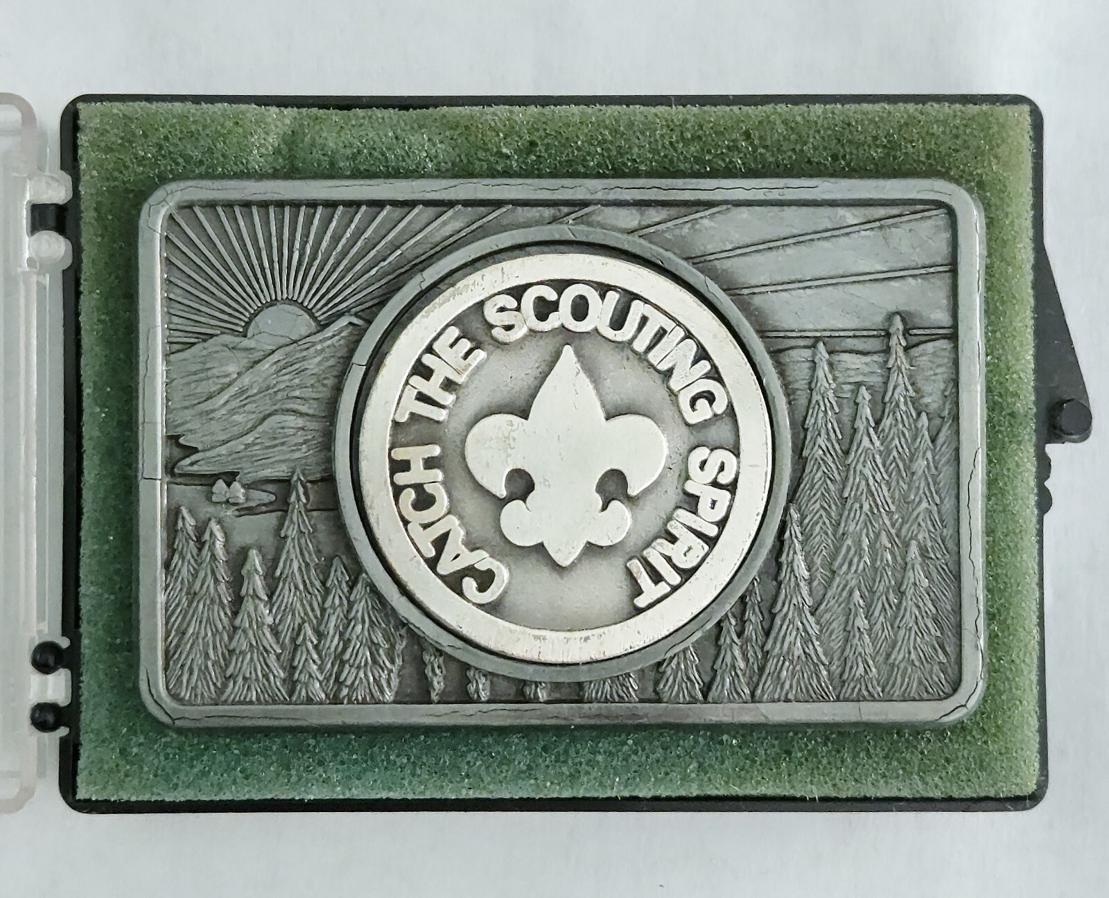 Boy Scouts Catch the Scouting Spirit Annual Program Theme 1983 Pewter ...
