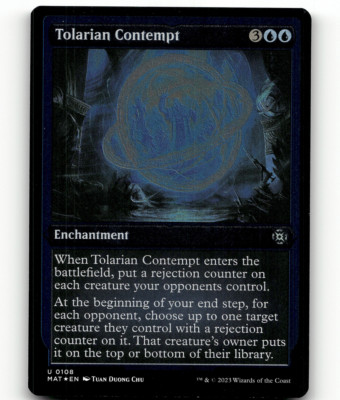FOIL - MTG Tolarian Contempt (Foil Etched) 108 MOM: The Aftermath UC | eBay
