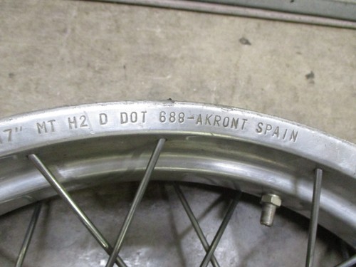 BMW R100GS R100GSPD R100R airhead 17" Akront rear wheel | eBay