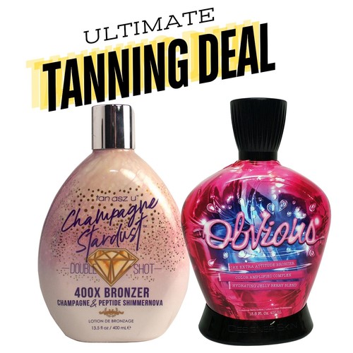 Designer Skin OBVIOUS +Tan Asz U Champagne Stardust Tanning Bed Lotion ...