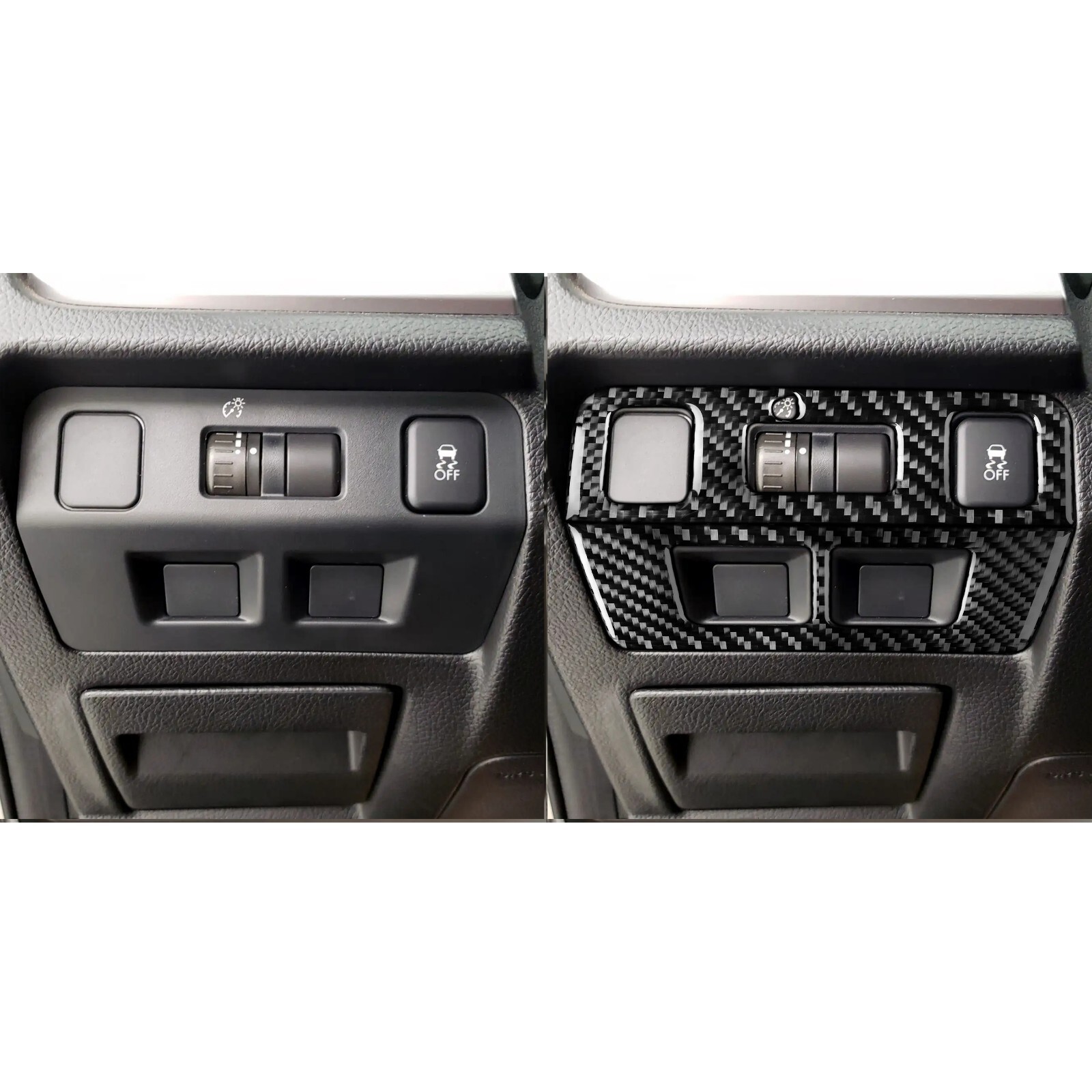Carbon Fiber Headlight Switch Panel Decal For Subaru Impreza XV ...