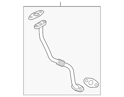 Genuine GM Turbocharger Oil Feed Pipe 12673207 | eBay