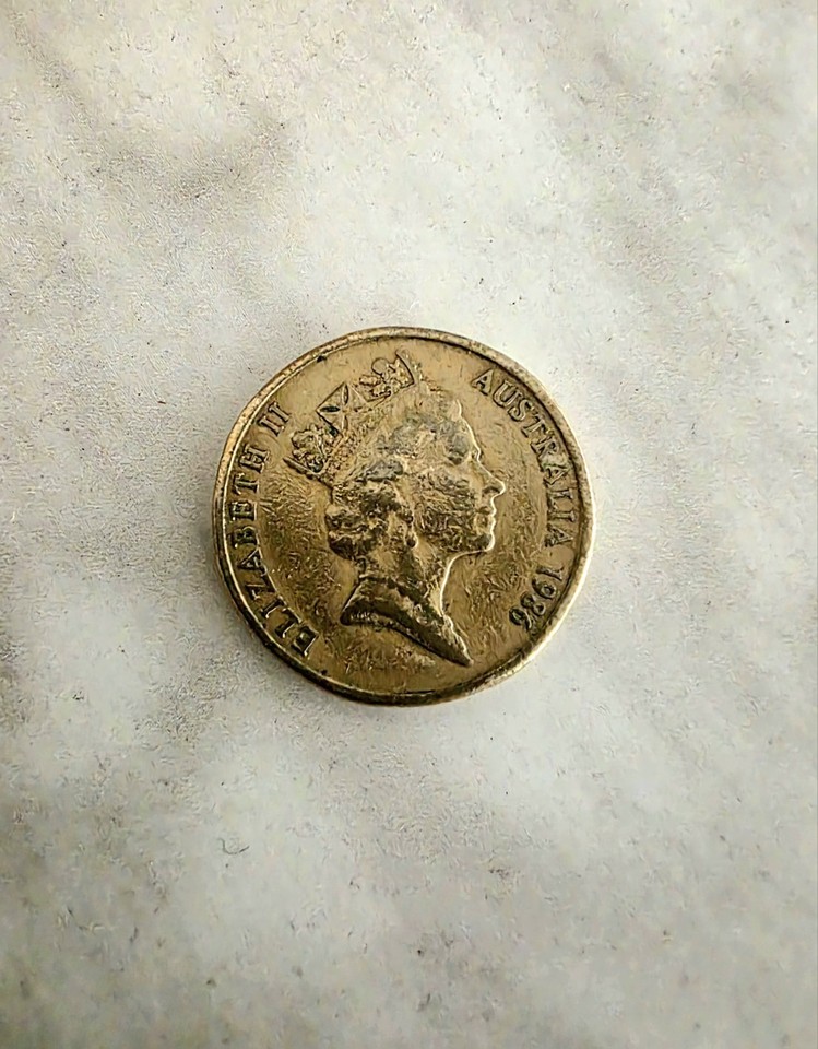 $1 Australian 1986 Coin Year of Peace Elisabeth II RARE manufacturing ...