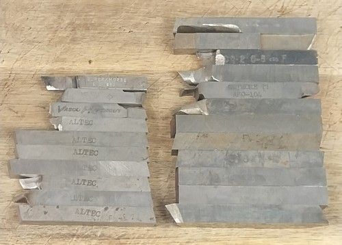 22 Mixed HSS Lathe Tool Bits Lot ALTEC Super Morse MoMax 3/8” | eBay