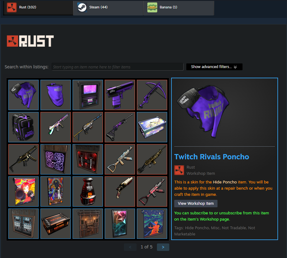 Rust steam account 2.6k hours 102 skins full access. | eBay