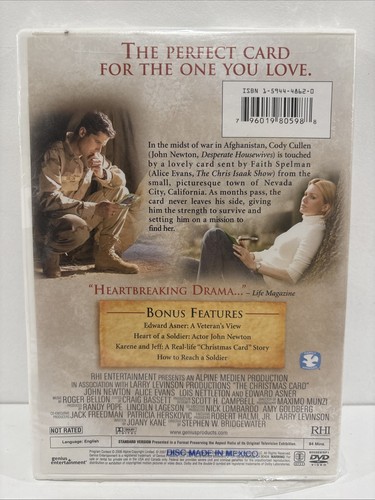 The Christmas Card (DVD, 2006) Hallmark John Newton Alice Evans Edward ...