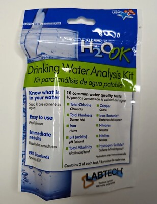 LabTech H2O OK Drinking Water Analysis Kit NEW, FREE SHIPPING! | eBay