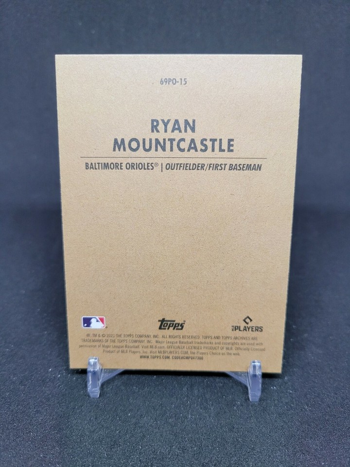 Ryan Mountcastle 2021 Topps Archives 1963 Peel-Offs INSERT ROOKIE 69PO ...