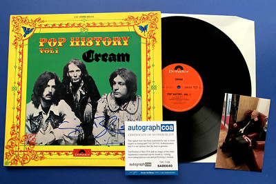 GINGER BAKER (†2019) in-person autographed vinyl record + proof photo ...