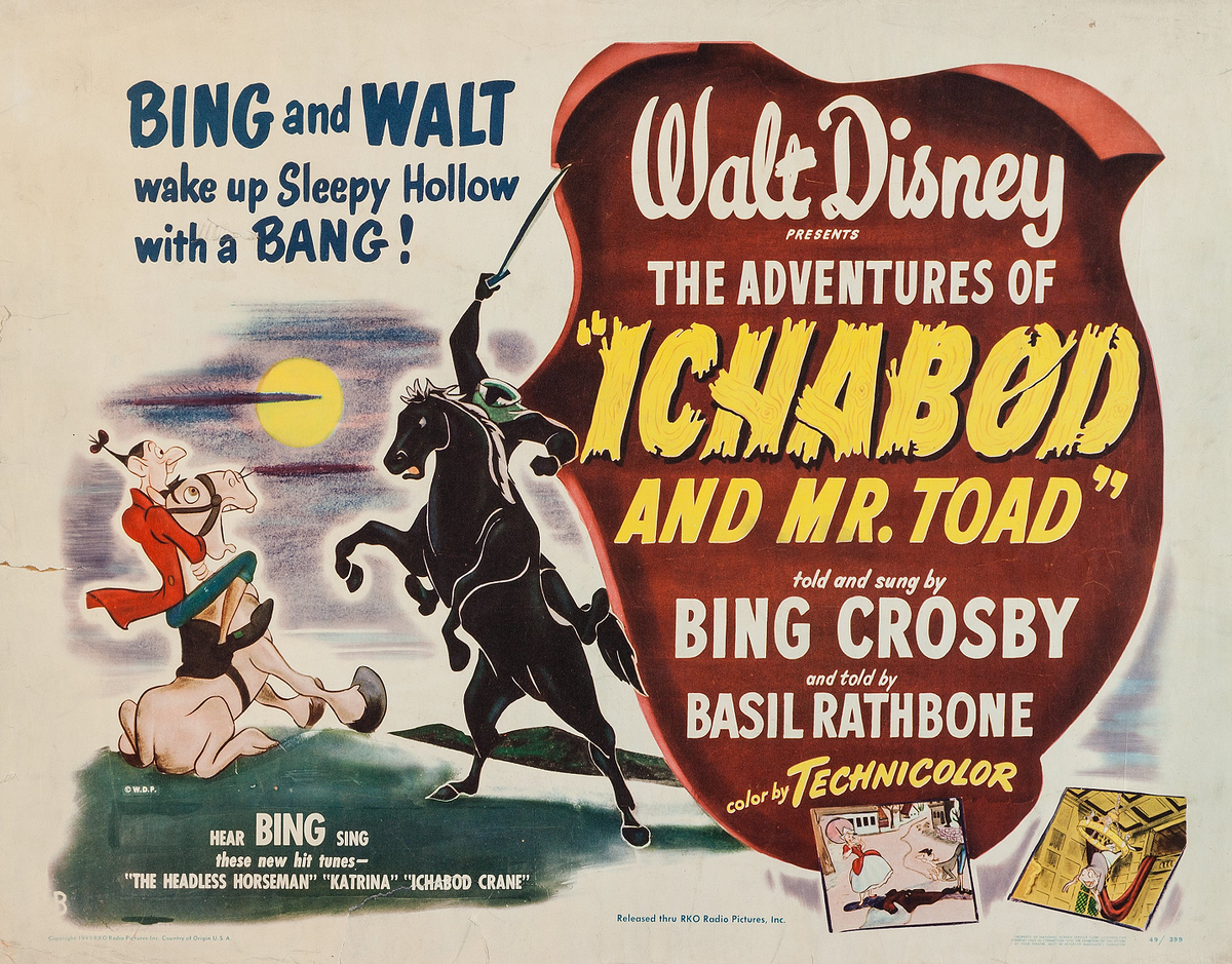 The Adventures Of Ichabod And Mr. Toad Poster The Adventures Of